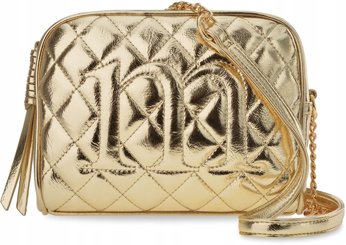 MONNARI ZŁOTA TOREBKA DAMSKA LISTONOSZKA LOGO - MONNARI | Moda Sklep ...