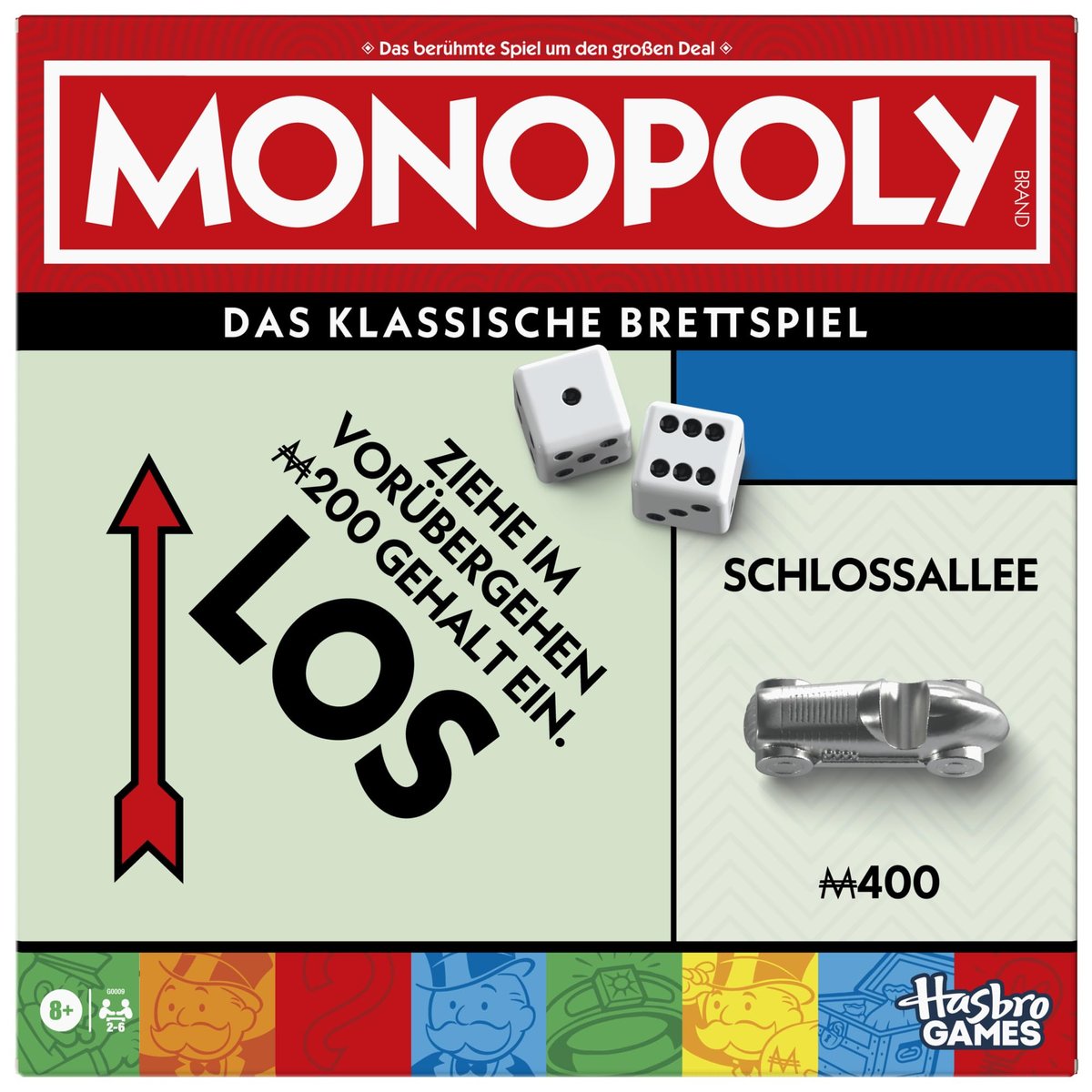 Monopoly Gra podstawowa z przegródką do przechowywania i większymi ...