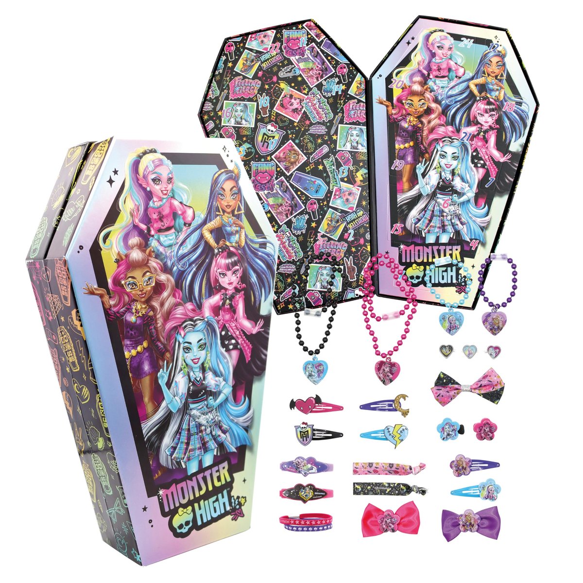 Monster High kalendarz adwentowy z biżuterią i akcesoriami do włosów ...