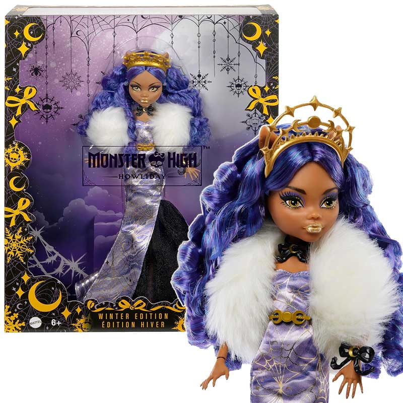 MONSTER HIGH LALKA Howliday Winter Edition Clawdeen Wolf - Monster High ...