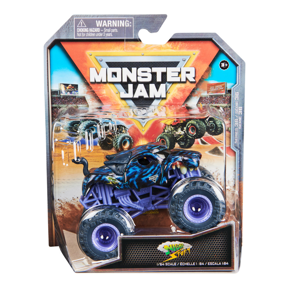 Monster Jam 1:64 die-cast 1pak Nightstorm - Monster Jam | Sklep EMPIK.COM