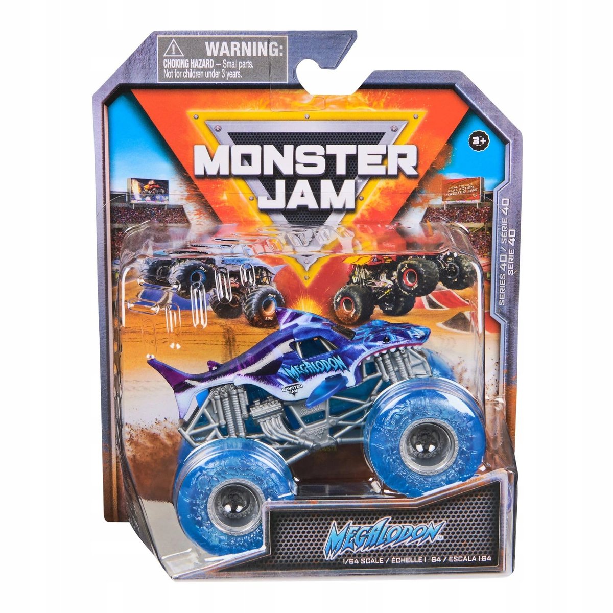 Monster Jam 2025 Oficjalny 1:64 Diecast Truck Series 40 Collide-a-Scope ...