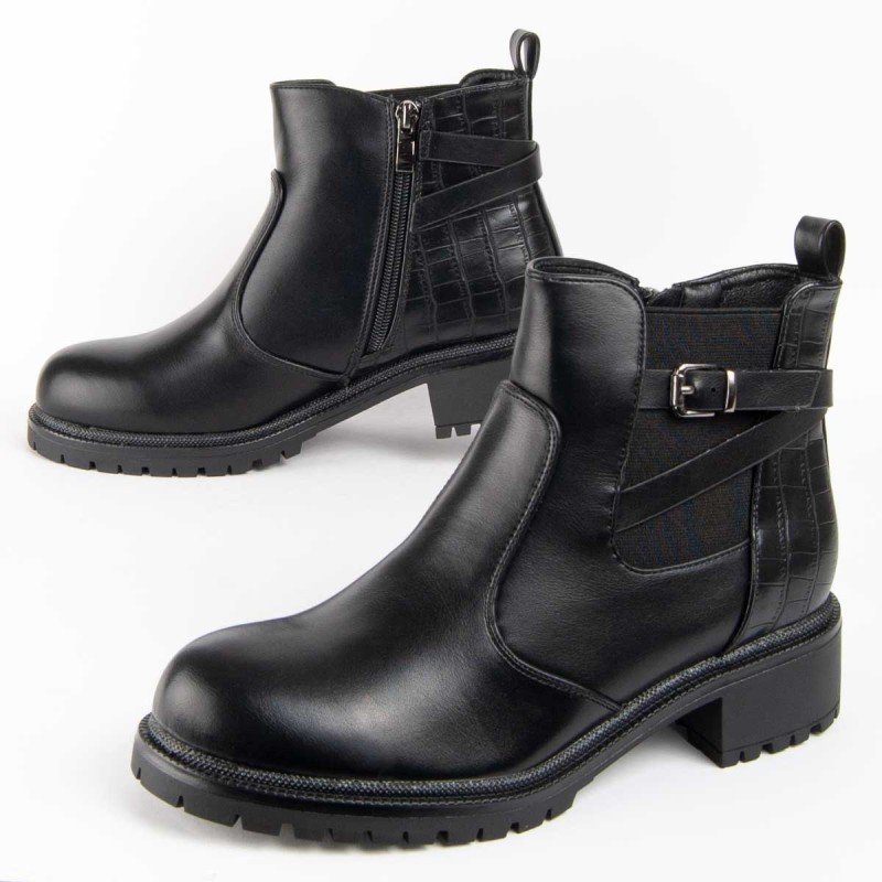 Montevita Buty Botinia Czarny - MONTEVITA | Moda Sklep EMPIK.COM