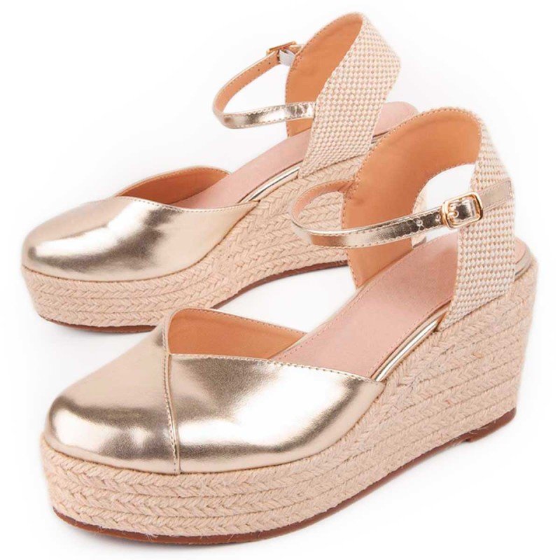 Montevita Wedge Sparto Balenci3 Gold - MONTEVITA | Moda Sklep EMPIK.COM