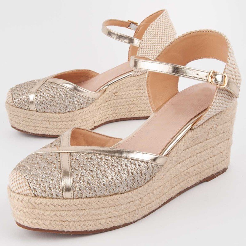 Montevita Wedge Sparto Balenci9 Gold - MONTEVITA | Moda Sklep EMPIK.COM