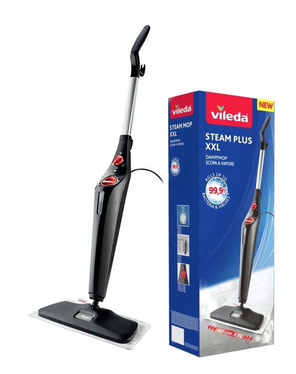 Mop Parowy Czyszczący Vileda Steam Plus Elektryczny Xxl 1500W 400Ml ...