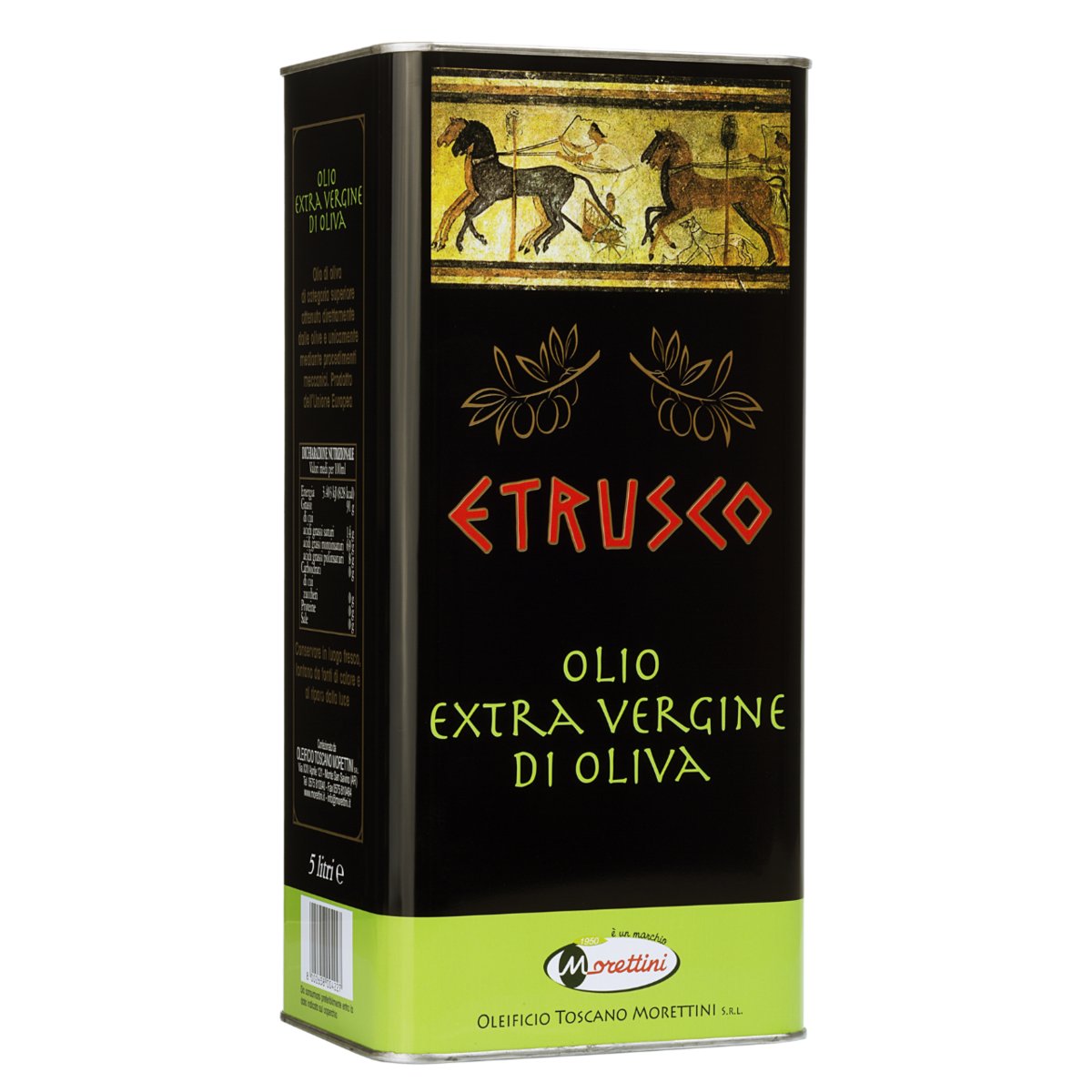 MORETTINI ETRUSCO Oliwa Extra Vergine Puszka 5L Włochy Toskania - Inna ...