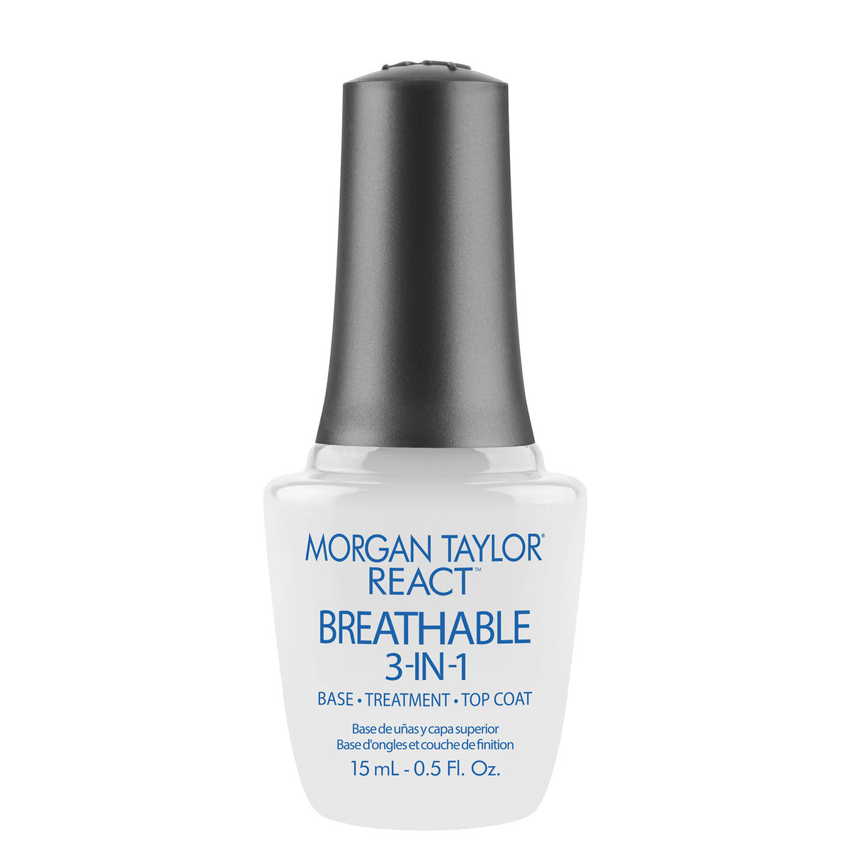 Morgan Taylor, Lakier, React Breathable, 3-in-1 Base Coat, Treatment, Top Coat, 15ml | Sklep ...
