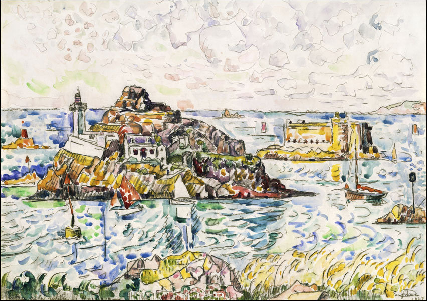 Morlaix, Entrance of the River, Paul Signac - plakat 70x50 cm - Galeria ...