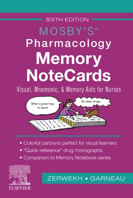 Mosbys Pharmacology Memory NoteCards: Visual, Mnemonic, and Memory Aids ...