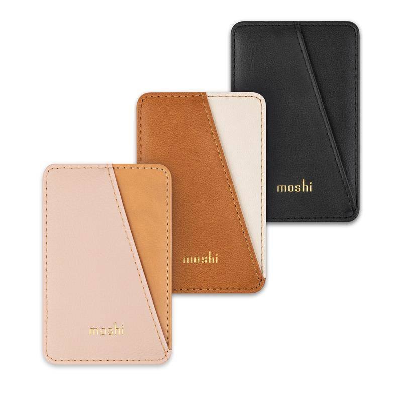 Moshi Slim Wallet - Portfel magnetyczny (System SnapTo™) (Caramel Brown ...