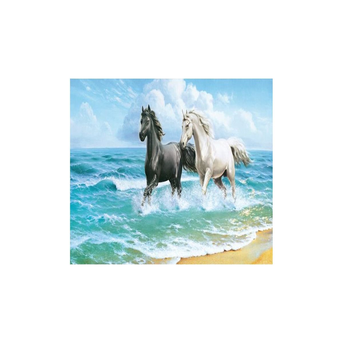 Mozaika diamentowa, haft 30x40 Konie v2 Flamingo line - Flamingo Line | Sklep EMPIK.COM