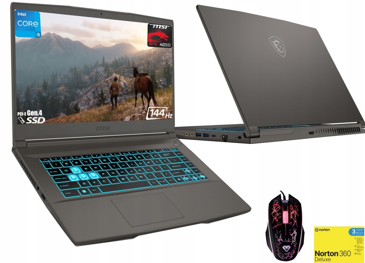 Msi Thin 15 B12Ve I5-12450H Rtx4050 6Gb 512 Gbgb 16Gb 144Hz W11 Pro - Inna marka | Sklep EMPIK.COM
