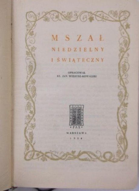 Mszał niedzielny i świąteczny - Opracowanie zbiorowe | Książka w Empik
