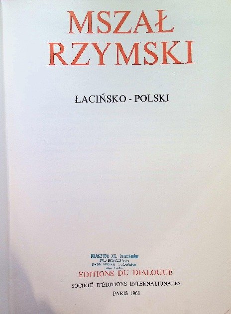 Mszał rzymski łacińsko - polski - Opracowanie zbiorowe | Książka w Empik