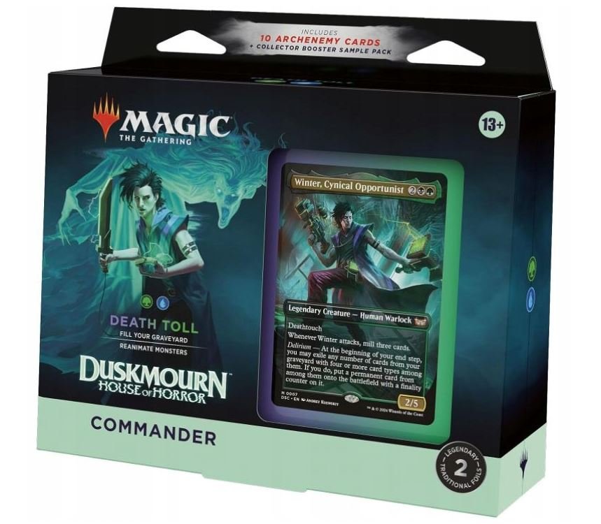 MTG: Duskmourn House of Horror Commander Death Toll Magic Talia PRECON ...