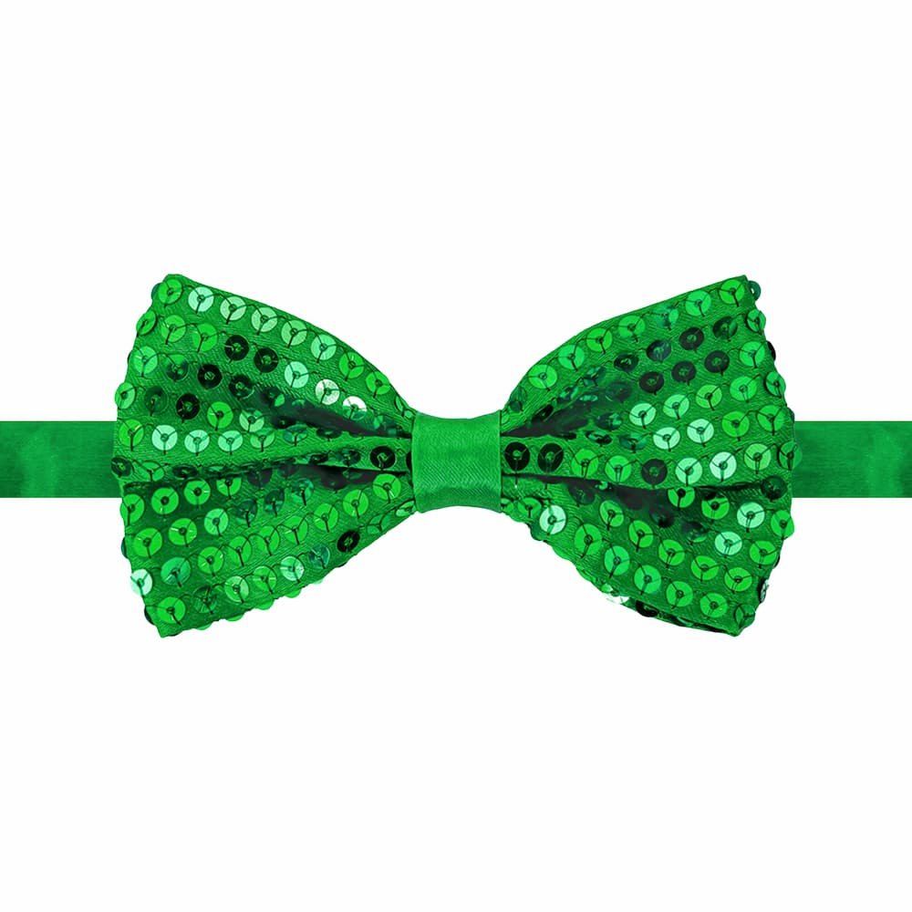 Mucha cekinowa zielona muszka w cekiny przebranie disco lata 80te ...