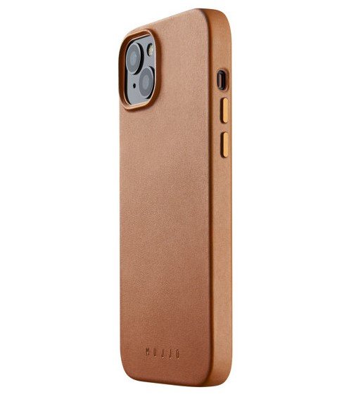 Mujjo Full Leather Case - etui skórzane do iPhone 13/14/15 kompatybilne z MagSafe (tan) - Mujjo ...