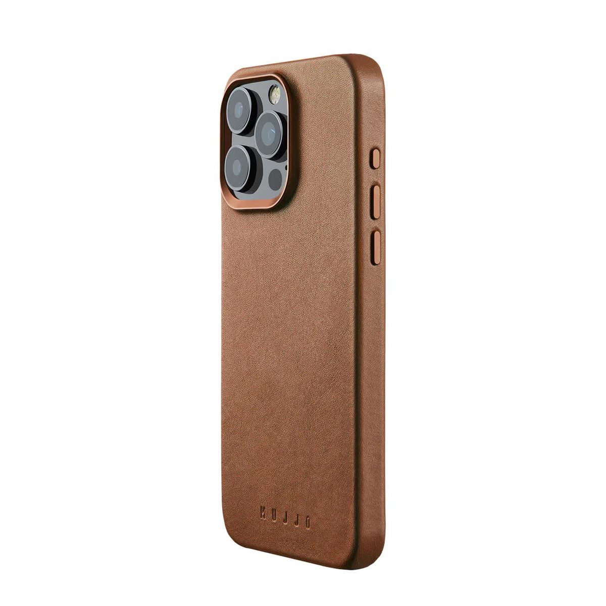 Mujjo Full Leather Case - etui skórzane do iPhone 15 Pro Max kompatybilne z MagSafe (tan ...