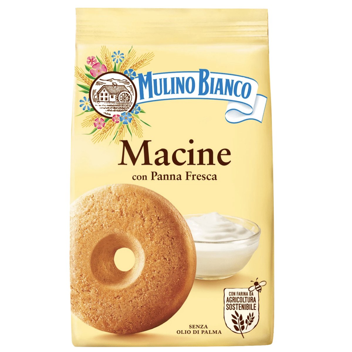MULINO BIANCO Macine - Włoskie kruche ciastka o smaku śmietankowym 350g ...