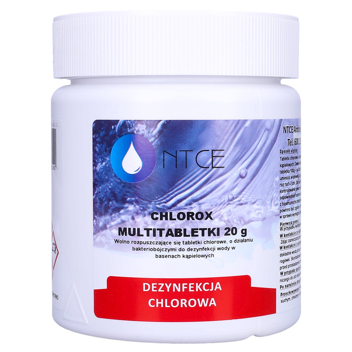 MULTI CHLOR Tabletki 20g Chemia Basenu NTCE 0,5 kg - NTCE Andrzej ...