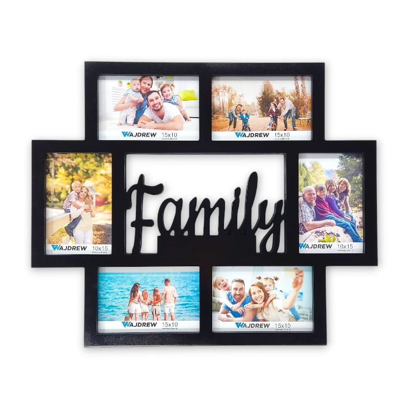 Multirama ramka na zdjęcia z napisem Family 6 zdjęć - Wajdrew | Sklep ...