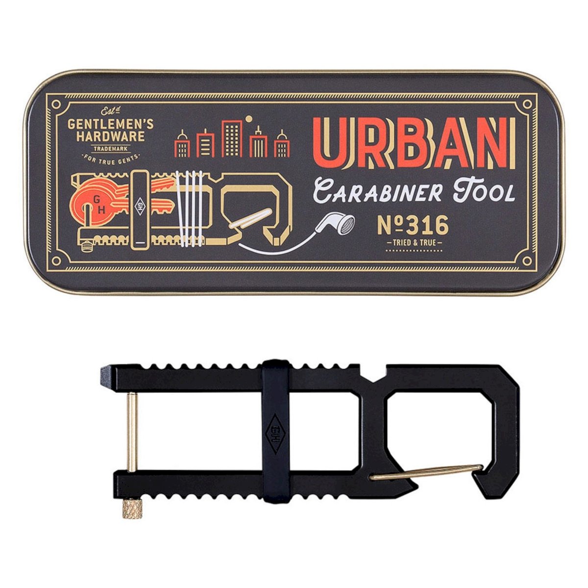 Multitool „Urban” w metalowej puszce - 6 w 1 | GENTLEMEN’S HARDWARE ...
