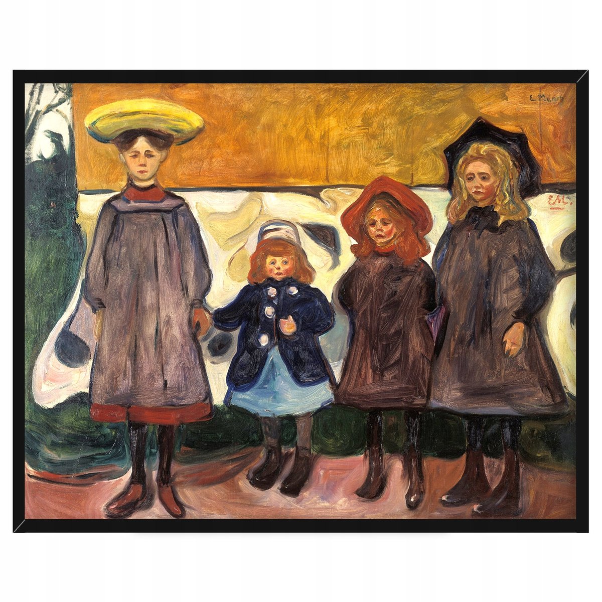 Munch Cztery dziewczynki OBRAZ 40x50 - Inna marka | Sklep EMPIK.COM