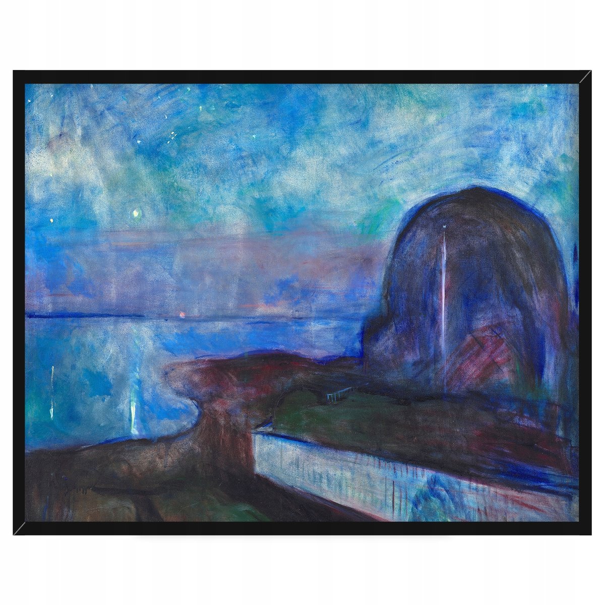 Munch Gwiaździsta noc OBRAZ 40x50 - Inna marka | Sklep EMPIK.COM