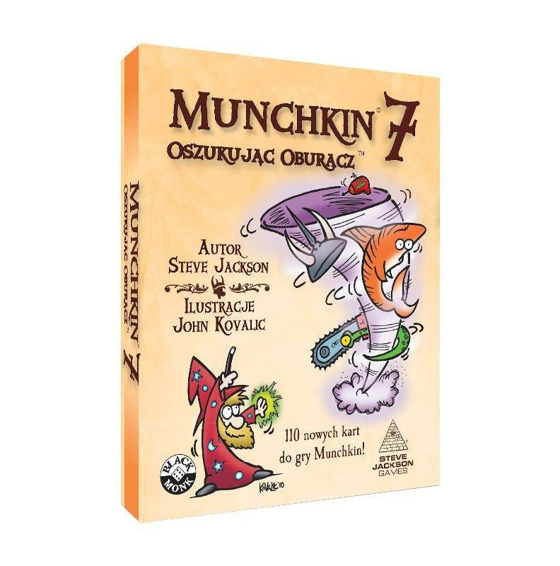 Munchkin 7 Oszukując oburącz Dodatek, gra planszowa,Black Monk - Black ...