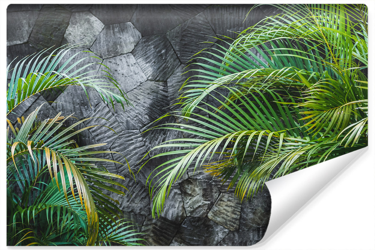 Muralo, Fototapeta Do Salonu 3D, Liście Palmowe, Abstrakcja, 300X210 cm - Muralo | Sklep EMPIK.COM