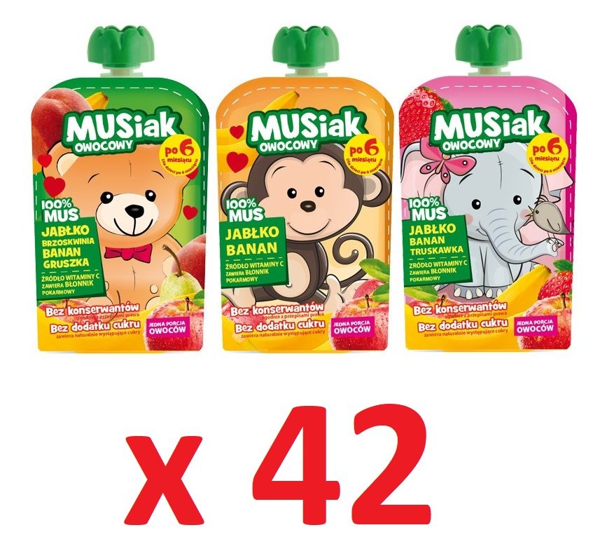 Mus Owocowy Musiak Zestaw 42 X 100G - Inna marka | Sklep EMPIK.COM