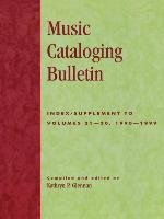 Music Cataloging Bulletin - Glennan Kathryn P. | Książka w Empik