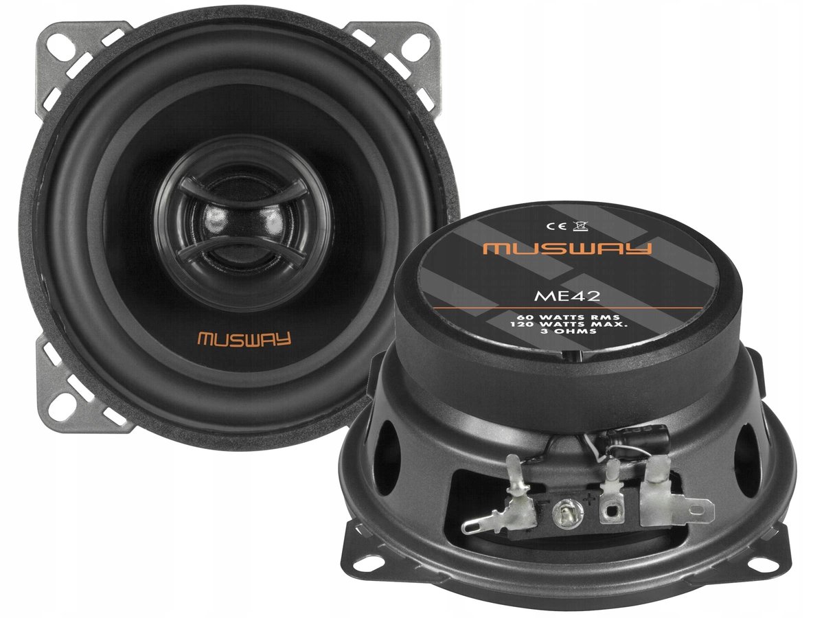 Musway ME42 Głośniki samochodowe dwudrożne 100mm 10cm 50W RMS 3OHM - Musway | Motoryzacja EMPIK