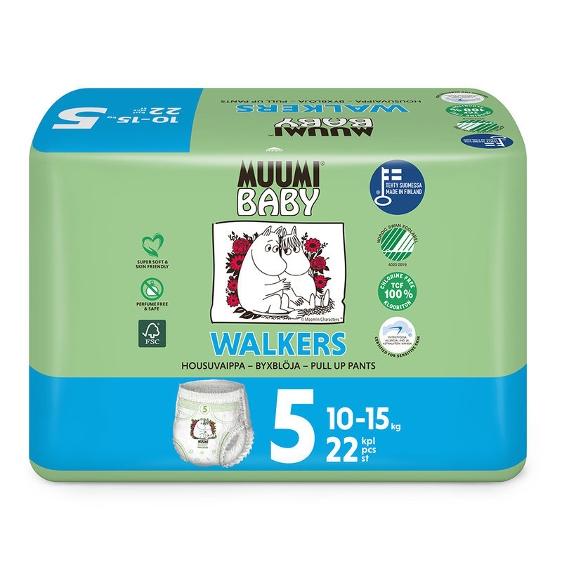 Muumi Baby Pieluchomajtki 5 Maxi 10-15Kg 22 Szt Eko - Muumi | Sklep ...