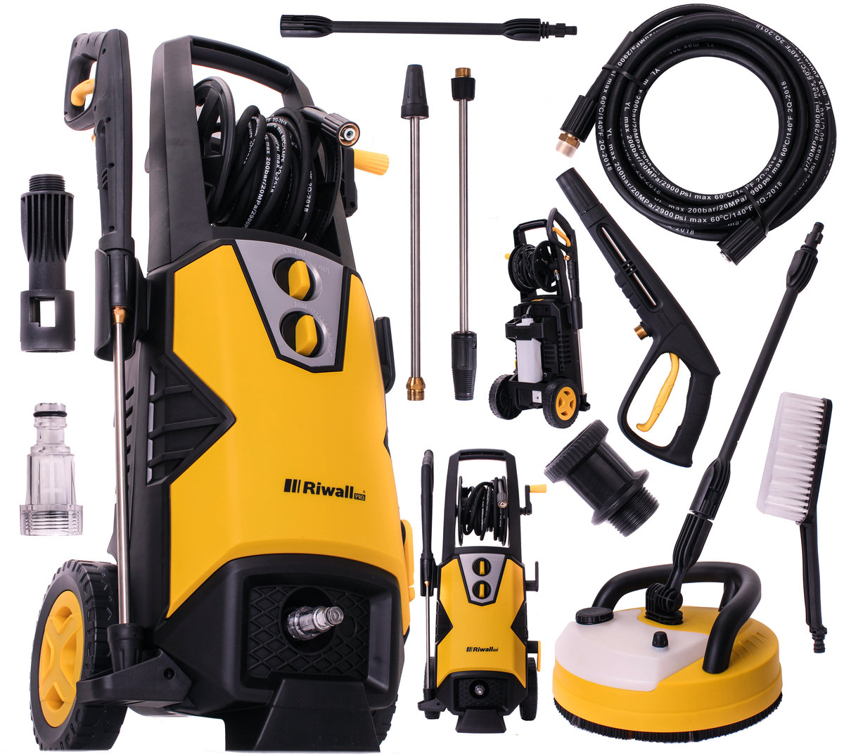 Myjka Ciśnieniowa 2500 W Samossanie silnik indukcja Mocna Pompa Wydajna - Riwall | Sklep EMPIK.COM