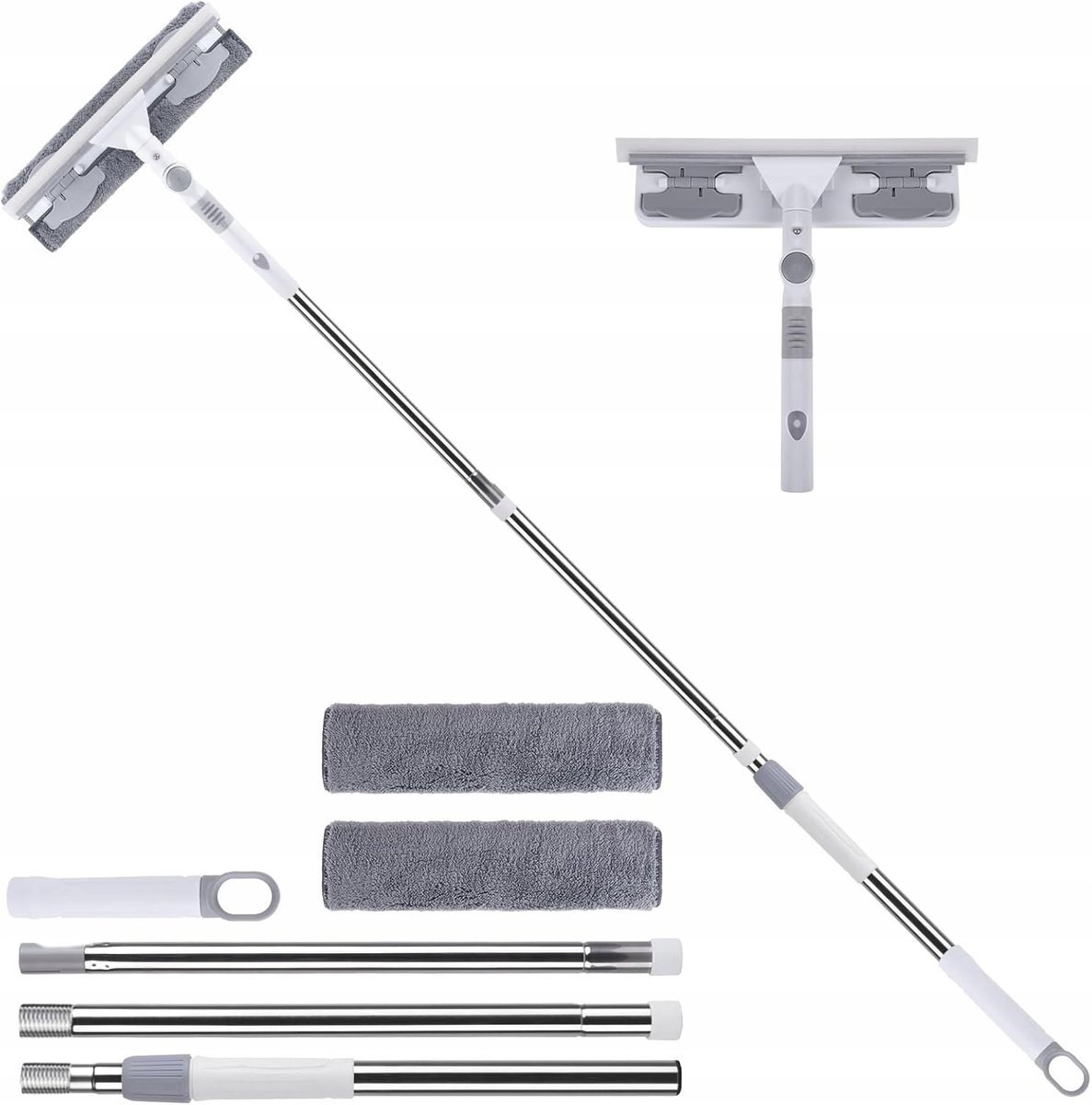 MYJKA DO MYCIA OKIEN Szyb Luster Teleskop Mop Regulacja 180cm ...