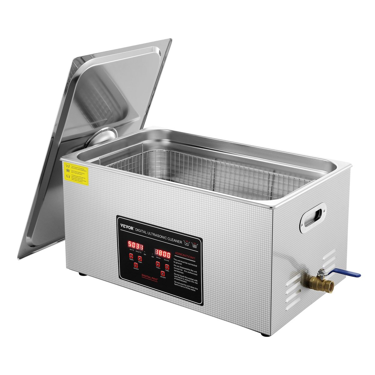 Myjka Ultradźwiękowa do czyszczenia biżuterii narzędzi 22L 480 W ...