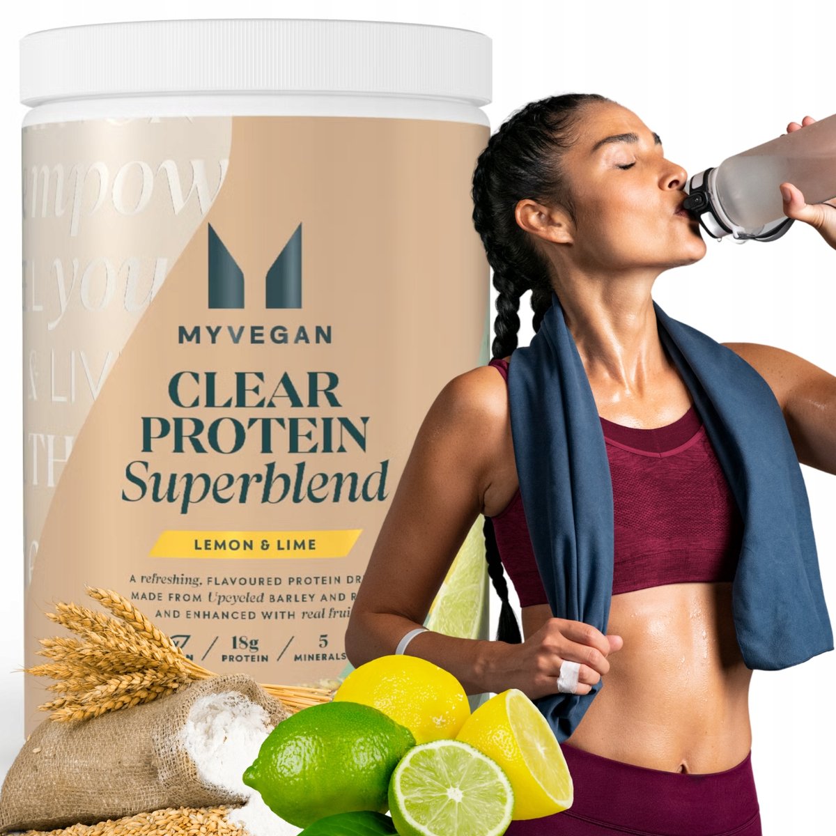 MYPROTEIN Clear Protein Superblend BIAŁKO ROŚLINNE CLEAR 480g VEGAN ...