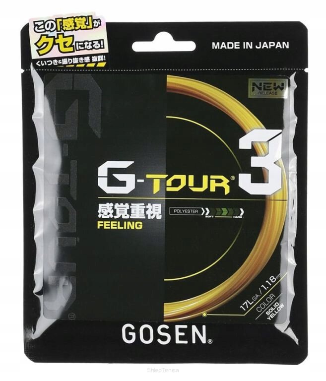 Naciąg tenisowy Gosen G-Tour 3 żółty 1.23 - Gosen | Sport Sklep EMPIK.COM