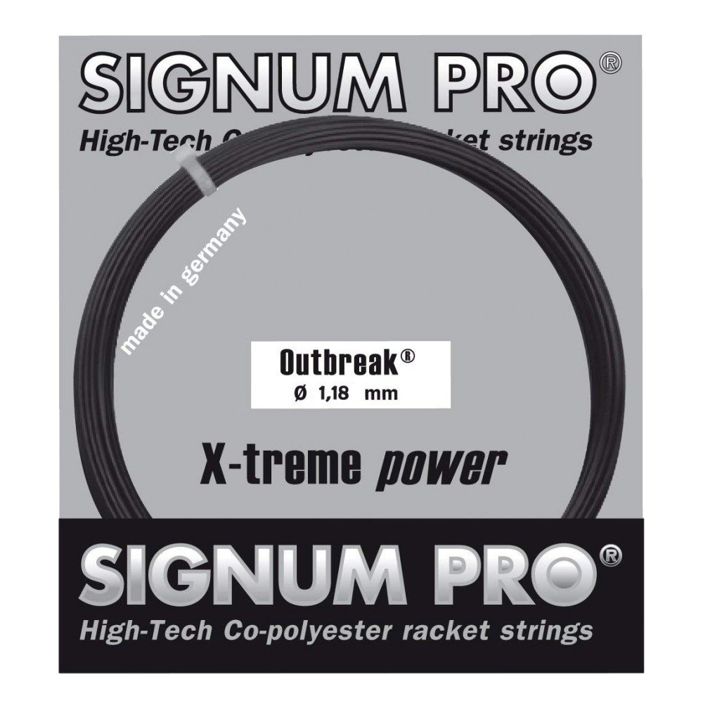 Naciąg tenisowy Signum Pro Outbreak X-treme Power 1.18 antracyt ...