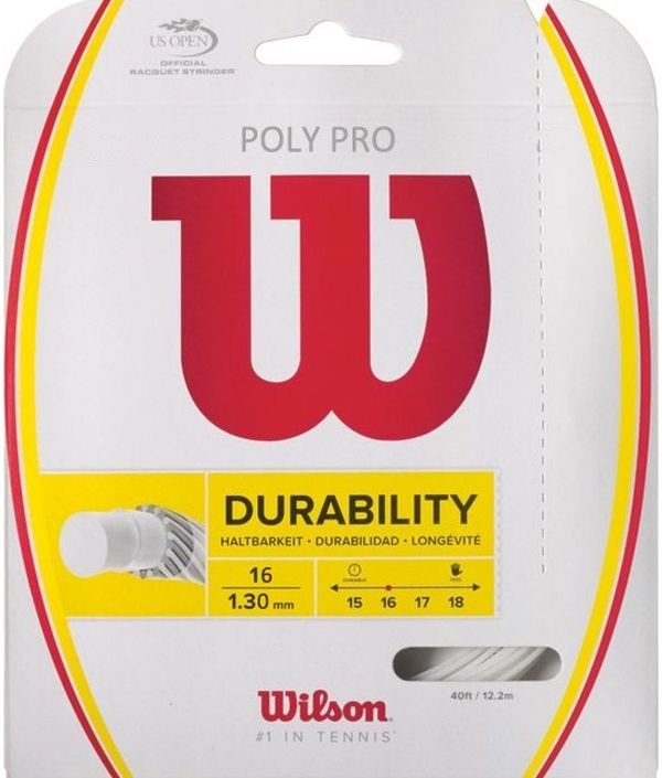 Naciąg Tenisowy Wilson Poly Pro (12.2 M) 1,25Mm - Silver - Wilson ...