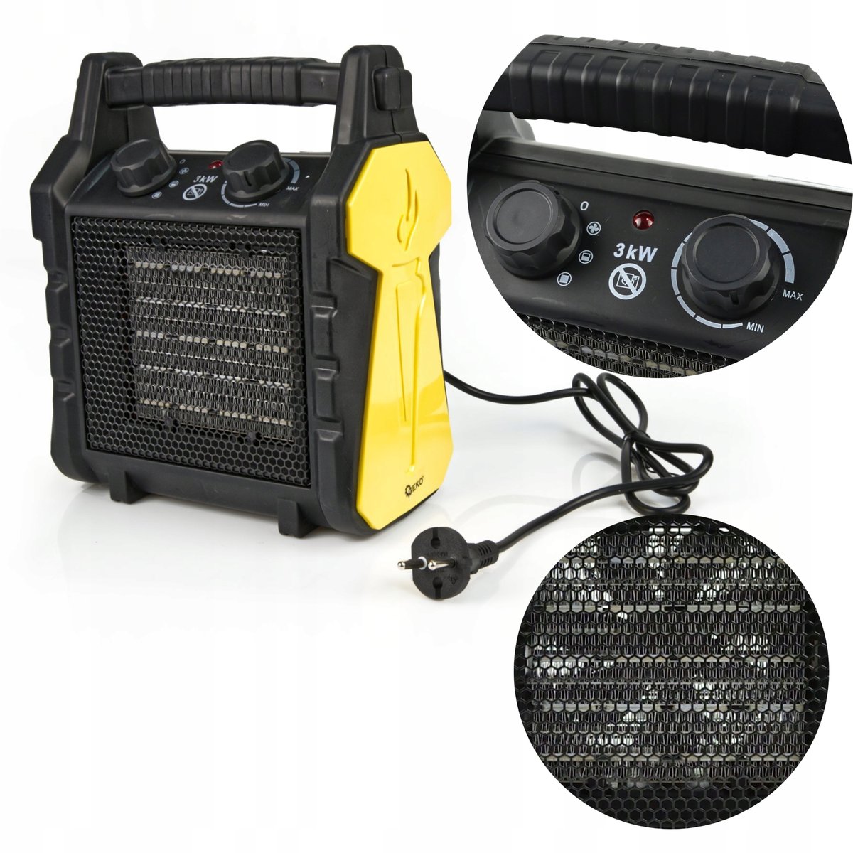 Nagrzewnica Elektryczna Ceramiczna 3 Kw Farelka - Geko | Sklep EMPIK.COM