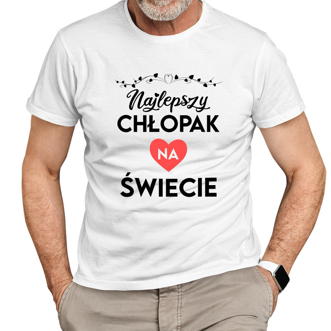 Najlepszy chłopak na świecie - męska koszulka na prezent - Koszulkowy | Moda Sklep EMPIK.COM