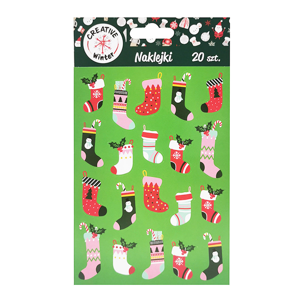 Nakl xmas22 20szt skarpety - Creative Christmas | Sklep EMPIK.COM