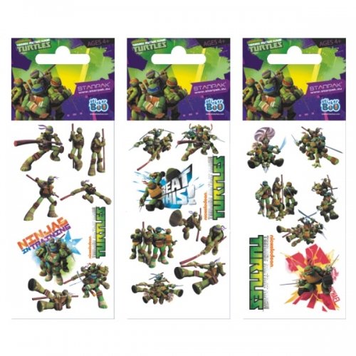 Naklejka 66X180 Mm Silver Ninja Turtles - STICKERBOO-NAKLEJKI | Sklep ...