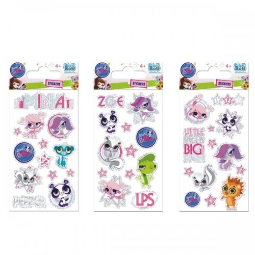 Naklejka 8X16Cm Brokat Littlest Pet Shop Sticker Boo 221647 ...