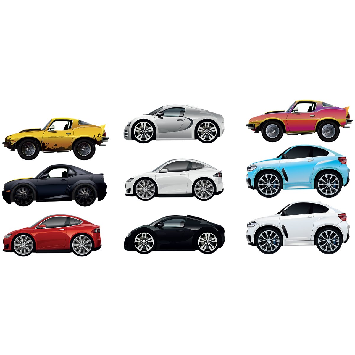 Naklejka, auta, 30x40 cm - Art-Canvas | Sklep EMPIK.COM