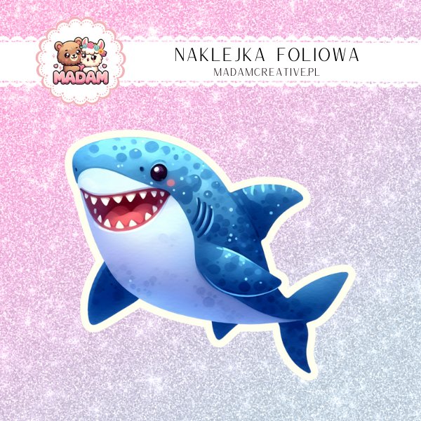 Naklejka foliowa pojedyncza, MaDam Rekin Shark Mistrz Polowania - Inna ...