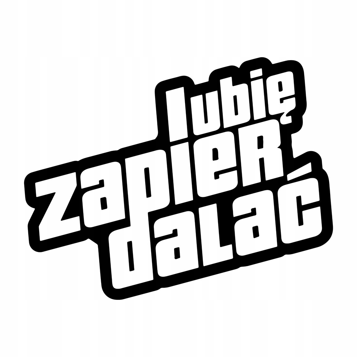 Naklejka na auto LUBIĘ ZAPIERDALAĆ 10 cm CZARNA - Sticky Studio ...